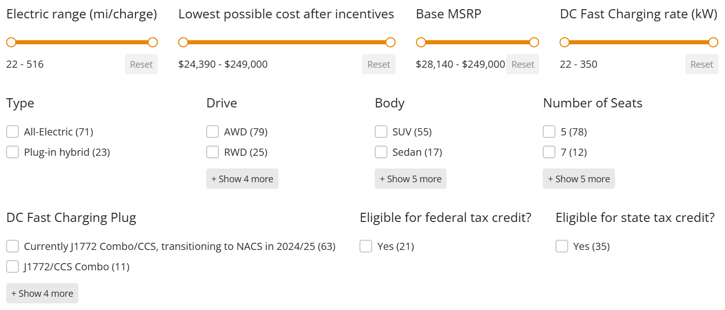 Introducing Our New EV Finder