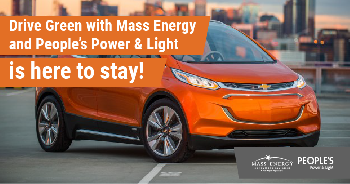 Drive Green with Mass Energy and People’s Power & Light is here to stay!